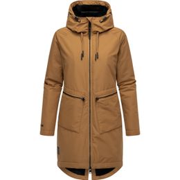 Ragwear Damen Kurzmantel "Holstic", braun, Gr. XL, Obermaterial: 100% Polyester. Innenfutter: 100% Polyester. Wattierung: 100% Polyester, M&auml;ntel,
