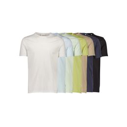 LINDBERGH Herren Kurzarmshirt "T-Shirt (Kurzarm) Relaxed Fit", bunt, Gr. M, unifarben, Obermaterial: 100% Baumwolle, Shirts