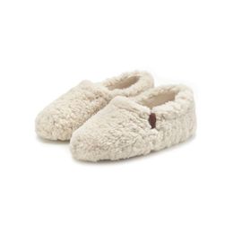 ELBSAND Hausschuh in beige | Gr.: 40