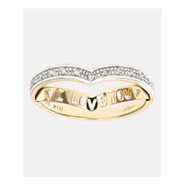 Diamant L'&eacute;ternel Ring aus 375 Gelbgold mit Diamant | Gr.: 52