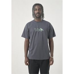 Cleptomanicx Herren T-Shirt "Classic Tee Scribble Gull", grau, Gr. XL, bedruckt, 100% Baumwolle, Shirts, in locker geschnittener Form