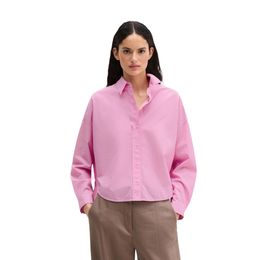 Marc O'Polo MARC O'POLO Damen Langarmbluse "aus Baumwoll-Chambray", pink, Gr. 46, unifarben, Obermaterial: 100% Baumwolle, Blusen