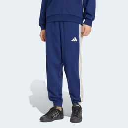 Herren Sporthose "M CB FL PANTS", blau, Gr. XXXL, adidas Sportswear, Obermaterial: 70% Baumwolle, 30% Polyester, Hosen, ohne Verschluss, aus