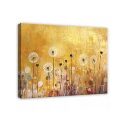 WALLARENA Leinwandbild Blumen in Gelb | Gr.: 40 x 30 cm