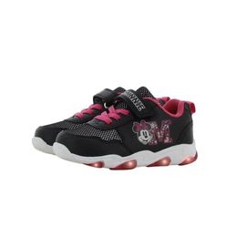 Sneaker mit Disney Minnie Mouse Motiv, in Schwarz und Rosa - Leuchtende Sohle | Gr.: 29