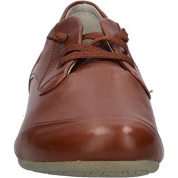 Josef Seibel Damen Slipper "Fiona 01", Gr. 45, rot, Leder, Schuhe, Komfortschuh, Schlupfschuh mit elastischer Zierschn&uuml;rung