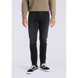 BOSS Orange Herren Tapered-fit-Jeans "Onyx Comfor Fit Denim", schwarz, Gr. 33, unifarben, Denim/Jeans, Obermaterial: 98% Baumwolle, 2% Elasthan,