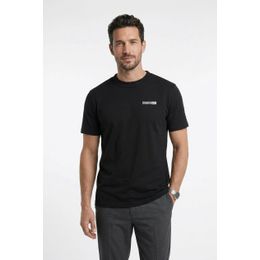 Calvin Klein Herren T-Shirt, schwarz, Gr. S, unifarben, Single Jersey, Obermaterial: 100% Baumwolle, Shirts, reine Baumwolle, Regular Fit, Brust- und
