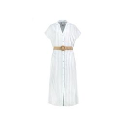 Eight2Nine Kleid in stripes: white -skyway blue | Gr.: S