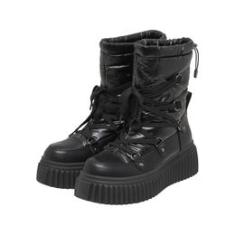 Buffalo Damen Stiefel "Buffalo ZAFIR SNOW PUFFER - VEGAN NAPPA", Gr. 42, schwarz, Polyurethan, unifarben, Schuhe