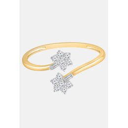 Diamant Exquis Ring aus 375 Gelbgold mit Diamant | Gr.: 56