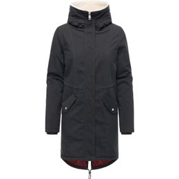 Ragwear Damen Kurzmantel "Coogle YOUMODO", schwarz, Gr. XL, Obermaterial: 68% Baumwolle, 32% Nylon. Innenfutter: 100% Polyester. Wattierung: 100%