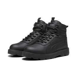 Puma Damen Winterboots "DESIERTO V3", Gr. 42, schwarz, Synthetik, Schuhe, kn&ouml;chelhohe Form, mit Schn&uuml;rung, warm gef&uuml;ttert