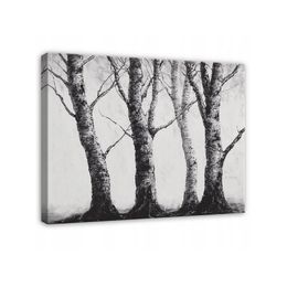 WALLARENA Leinwandbild Wald in Grau | Gr.: 40 x 30 cm