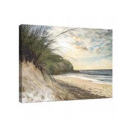 WALLARENA Leinwandbild Meer in Beige | Gr.: 40 x 30 cm