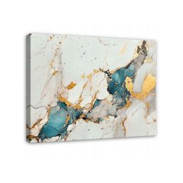 WALLARENA Leinwandbild Marmor in Blau | Gr.: 60 x 40 cm