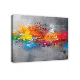 WALLARENA Leinwandbild Abstrakt in Grau | Gr.: 40 x 30 cm