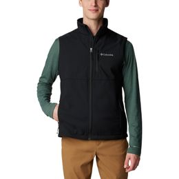 Columbia Herren Softshellweste, schwarz, Gr. S, Obermaterial: 100% Polyester. Futter: 100% Polyester, Westen, Softshellweste, aus Polyester, mit