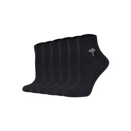 JOOP! JOOP Damen Kurzsocken "Socken Women for your daily glam cotton Socks 6p 6er Pack", Gr. 35, schwarz, Obermaterial: 87% Baumwolle CO. 10% Polyamid PA.