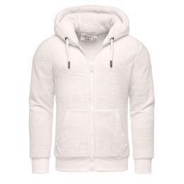 Amaci&Sons Amaci&Sons Teddyfell Jacke BERWYN in Wei&szlig; | Gr.: XXL