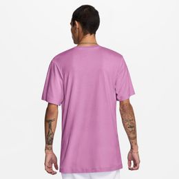 Nike Sportswear Herren T-Shirt "M NSW CLUB TEE"lt magenta, Gr. M, Jersey, Obermaterial: 100% Baumwolle, Shirts, mit Logostickerei auf der Brust, aus