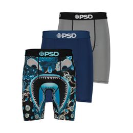 PSD Herren Boxershorts "3 PACK - WF MERCHANT Herren", Gr. M, bunt, 90% Polyester, 10% Elasthan, Unterhosen