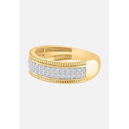 Diamant Exquis Ring aus 375 Gelbgold mit Diamant | Gr.: 54