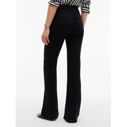 Tommy Hilfiger Damen Bootcut-Jeans "LUNA MID RISE FLARE STAY BLACK"stay schwarz, Gr. 32, unifarben, Denim/Jeans, Obermaterial: 91% Baumwolle, 6%