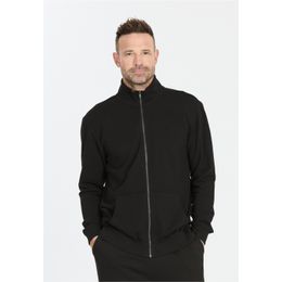 NOU Herren Sweatshirt "Maynard", schwarz, Gr. S, meliert, unifarben, 60% Baumwolle, 40% Polyester, Sweatshirts, aus atmungsaktivem Material
