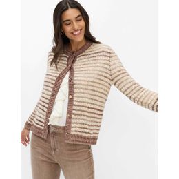 Brax Damen Strickjacke "Style ANN", braun, Gr. 44, Strick, 45% Polyacryl, 31% Wolle, 12% Polyamid, 11% Baumwolle, 1% Elasthan, Strickjacken