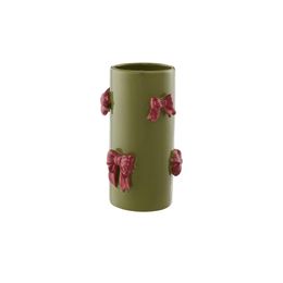 HOME STORY Vase mit 3D Schleifen rosa/pink Dolomite Ma&szlig;e (cm): H: 22,5 &Oslash;: 13.8 &raquo; H&ouml;ffner