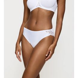Triumph Damen Slip "Amourette Tai", Gr. 42, wei&szlig;, Microfaser, Obermaterial: 83% Polyamid, 17% Elasthan, Unterhosen, Stretch-Spitze