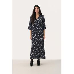 PART TWO Kleid BeritPW Gerade Passform in Navy Foil Print | Gr.: 36