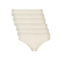 Nina von C. Damen Jazz-Pants Slips "6er Pack Damen Jazz Pant Multiple Packs", Gr. 44, beige, Obermaterial: 95% Modal CMD. 5% Elasthan EL., Unterhosen