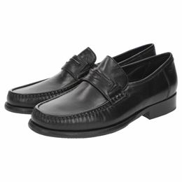 Sioux Herren Slipper "Ched-XL", Gr. 42,5, schwarz, Obermaterial: 100% Lammnappaleder LANA. 50% Rindsleder Leather cow. 50% Gummi rubber., Schuhe