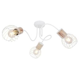 Globo Lighting Deckenleuchte wei&szlig; Ma&szlig;e (cm): H: 24 &Oslash;: 60 &raquo; H&ouml;ffner