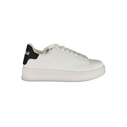Gaelle Paris Wei&szlig;e Polyurethan Herren Sneaker