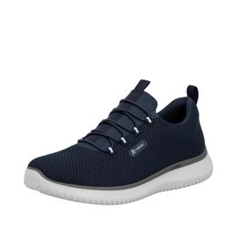 Rieker Herren Slip-On Sneaker, Gr. 43, blau, Textil, Schuhe, Slipper, Halbschuh, Freizeitsneaker zum Schlupfen