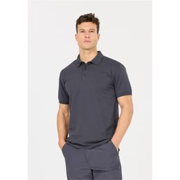 WHISTLER Herren Langarm-Poloshirt "Jamero", grau, Gr. XL, unifarben, 96% Baumwolle, 4% Elasthan, Shirts, Komfort