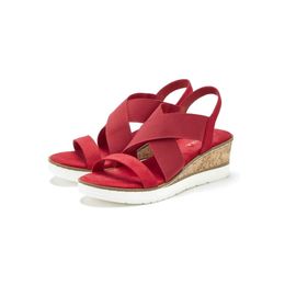 Lascana Sandalette in rot | Gr.: 42