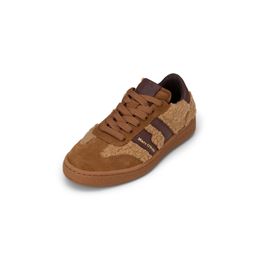 Marc O'Polo MARC O'POLO Damen Sneaker "aus Leder und Teddyfell", Gr. 37, braun, Obermaterial: 100% Polyester, unifarben, Schuhe