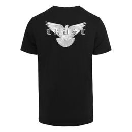 MisterTee Herren T-Shirt "MisterTee Herren Trust Dove T-Shirt"schwarz, Gr. XXL, bedruckt, 100% Baumwolle, Shirts