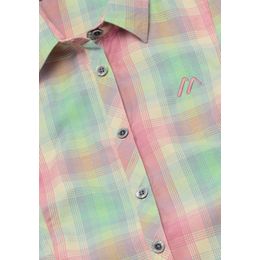 Maier Sports Damen Funktionsbluse "Philina"canary, Gr. 46, 85% Polyester, 15% Viskose, Blusen, Damen Bluse, leichte Kurzarmbluse, Blusen-Shirt,