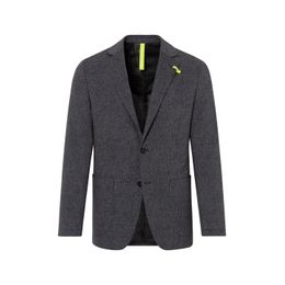 Benvenuto. Herren Jerseysakko "Benvenuto. Sakko", blau, Gr. 52, meliert, Obermaterial: 61% Polyester PES. 35% Viskose CV. 4% Elasthan EL. Futter: 94%