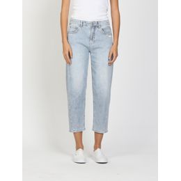 Gang Damen 7/8-Jeans "94BLAKE", blau, Gr. 30, gestreift, Denim/Jeans, Obermaterial: 98% Baumwolle, 2% Elasthan, Jeans, Light Denim, Ballon-Fit