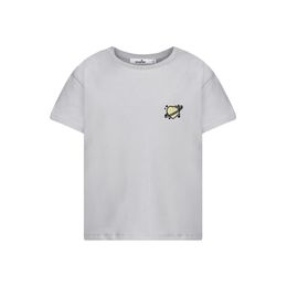 SATURNDAY T-Shirt mit Herz-Stickerei in Grau | Gr.: 134