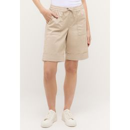 Angels Damen Jeansshorts "LIA URBAN", beige, Gr. 44, unifarben, Denim/Jeans, Obermaterial: 97% Baumwolle, 3% Elasthan, Jeans, mit elastischem Bund