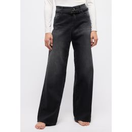 Angels Damen Relax-fit-Jeans "LIZ CITY", schwarz, Gr. 36, Denim/Jeans, Obermaterial: 91% Baumwolle, 6% Polyester, 3% Elasthan, Jeans, weite Passform,