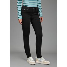 Laura Scott Damen Jerseyhose, schwarz, Gr. 84, unifarben, Milano Rib, Obermaterial: 76% Polyester, 20% Viskose, 4% Elasthan, Hosen, in Kurz und