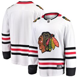 Fanatics Herren Eishockeytrikot "Fanatics Trikot Chicago Blackhawks Road Breakaway Jersey"mehrfarbig, Gr. S, 100% Polyester, Trikots